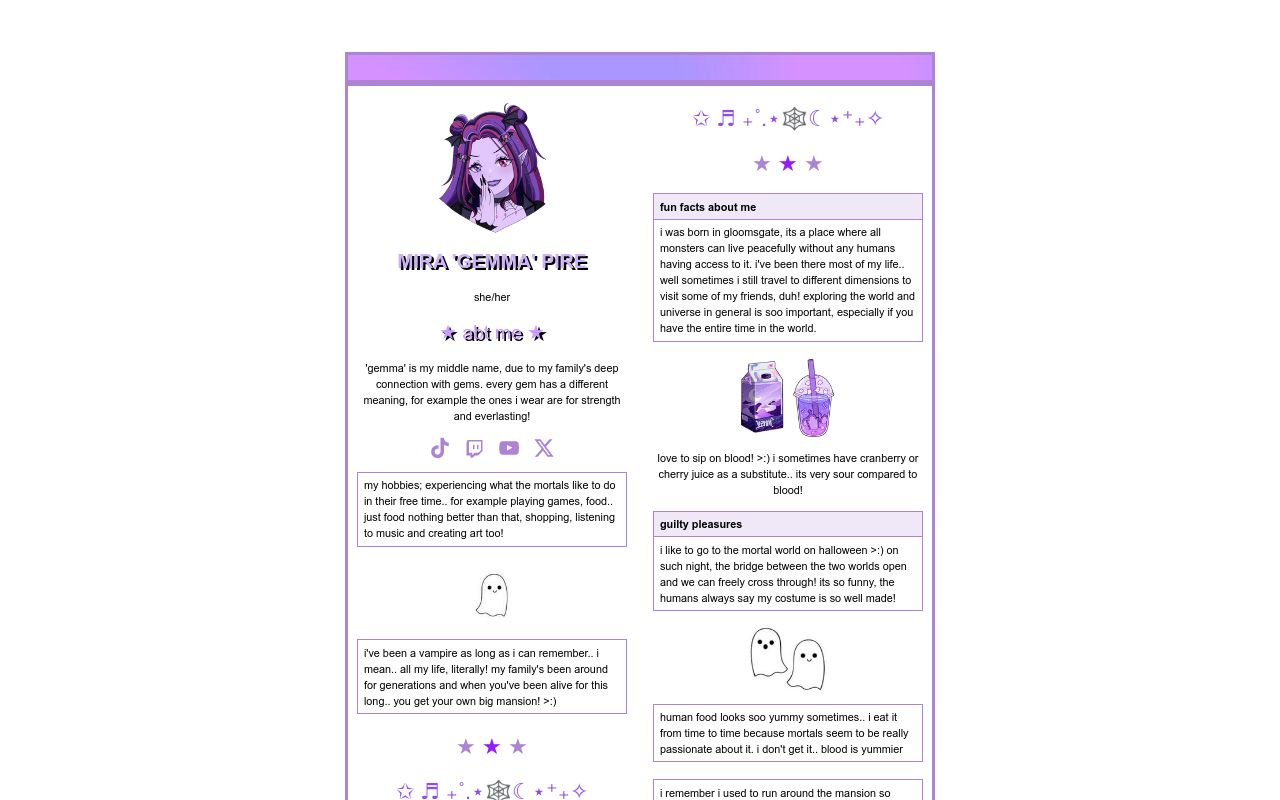 get to know me better ! :)